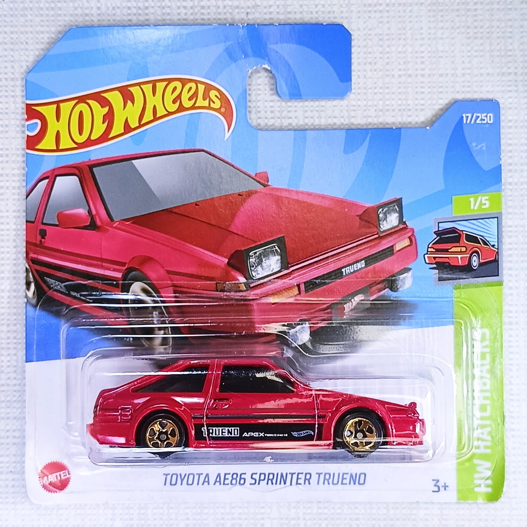 Hot Wheels Toyota AE86 Sprinter Trueno Collectible Model Car Miniature ...