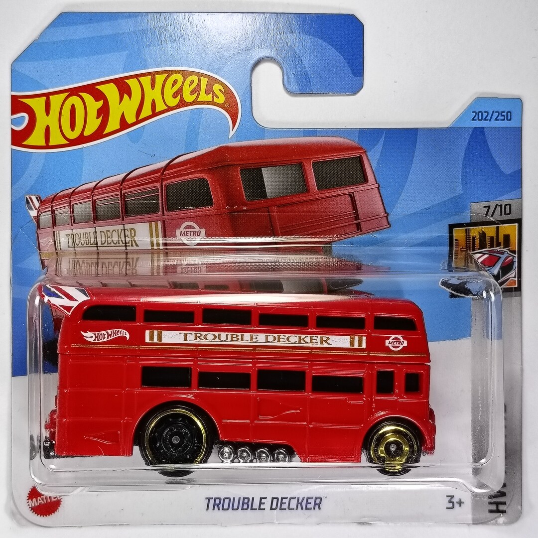 Trouble Decker Hot Wheels Collectible Model Car Miniature Gift Item for ...