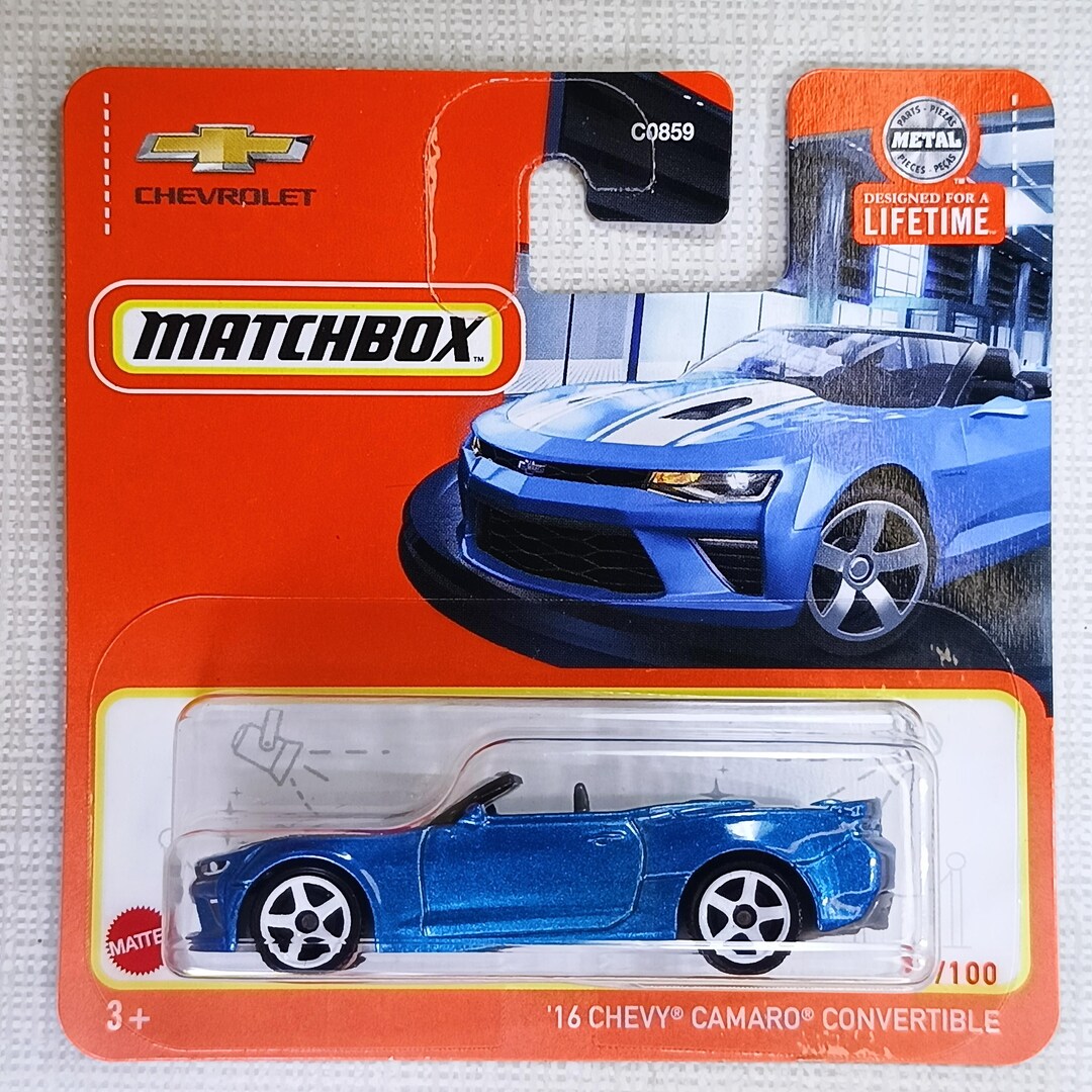 Matchbox '16 Chevy Camaro Convertible Collectible Model Car Miniature ...