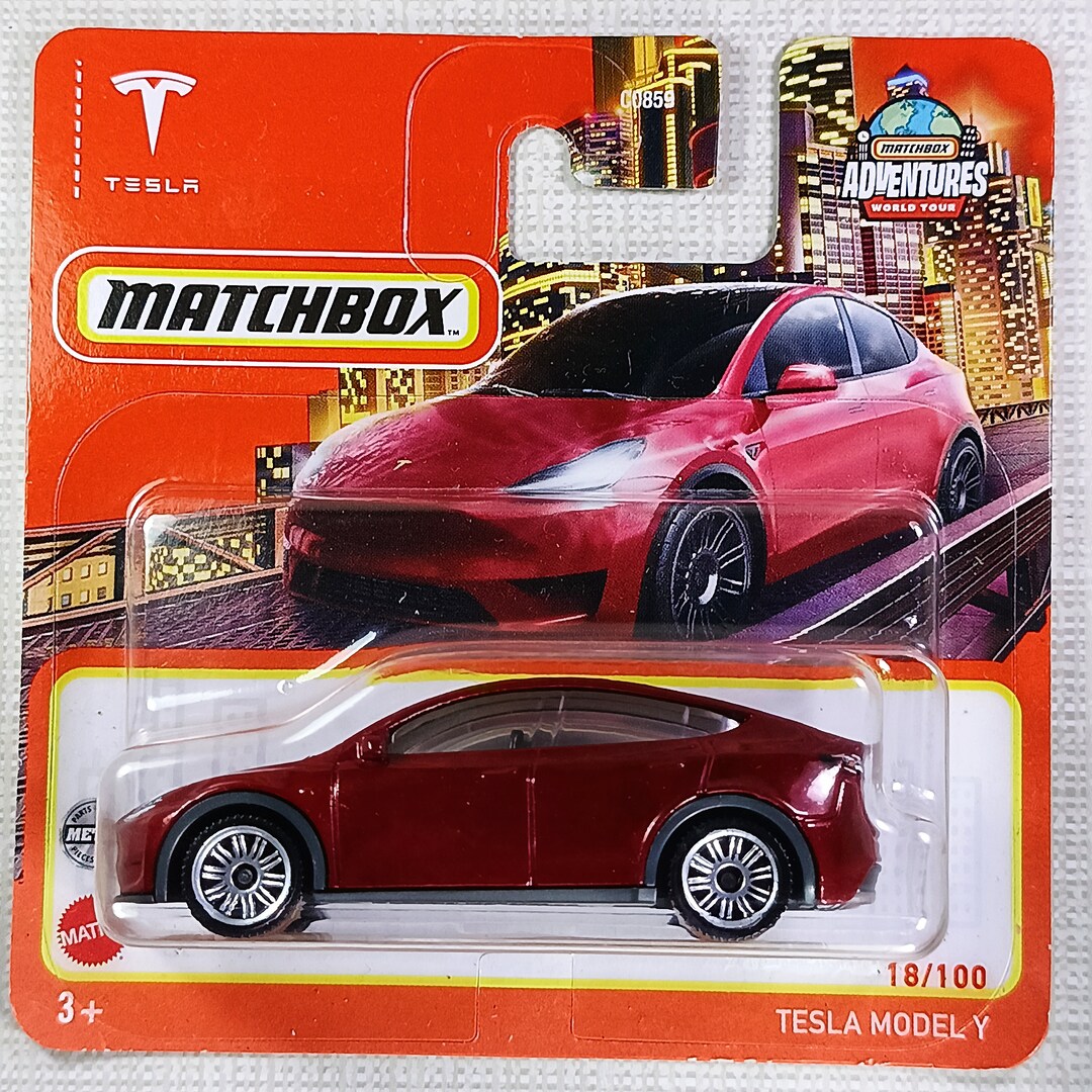 Matchbox Tesla Model Y Red Collectible Model Car Miniature Gift Item ...