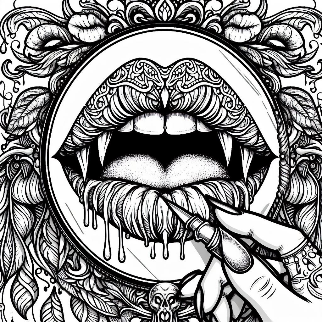 50 Gothic Coloring Book Pages volume 1 - Etsy