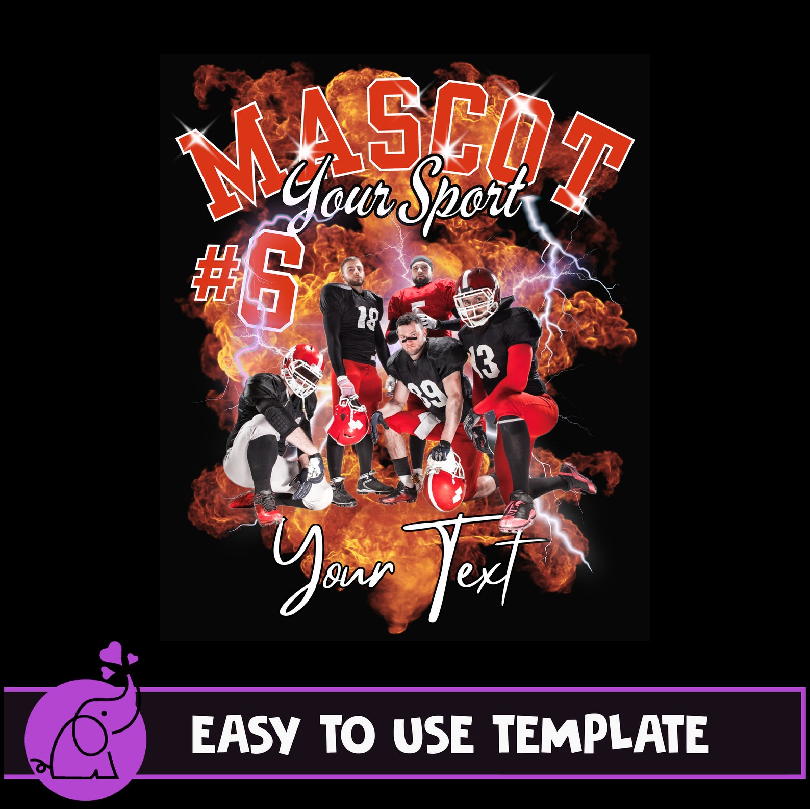 Volleyball Team Shirt Editable Canva Template, Personalized Photo ...