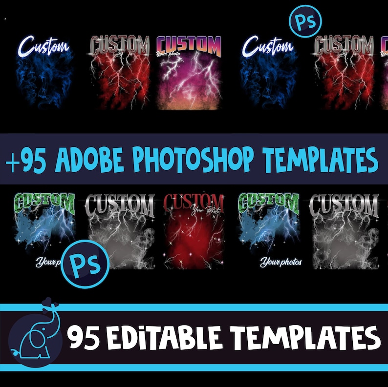 120-pack Bundle of Editable PSD Templates for Custom Streetwear Designs ...