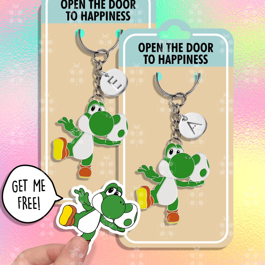 Yoshi Game Keychain Gift Best Friends Keychains Yoshi Mario Funny ...
