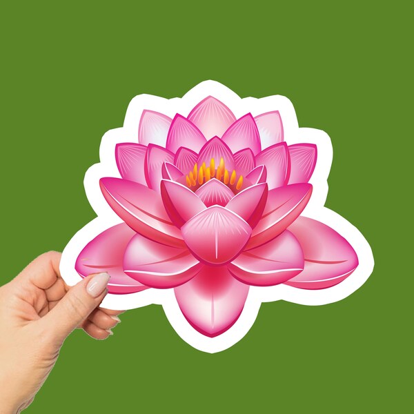 Lotus Flower Sticker - Etsy