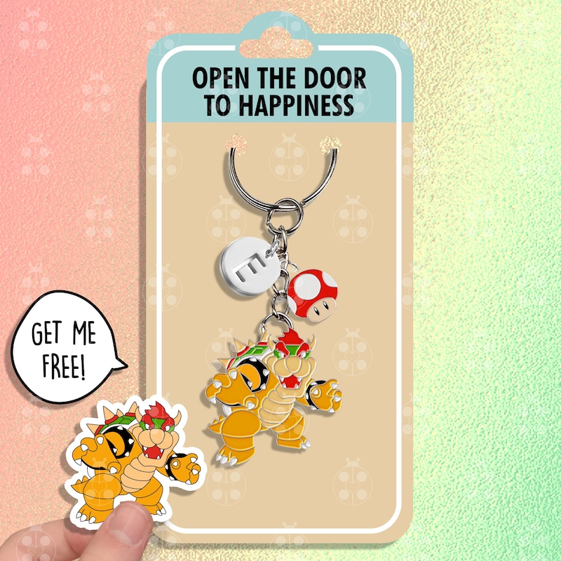 Keychain Bowser - Etsy