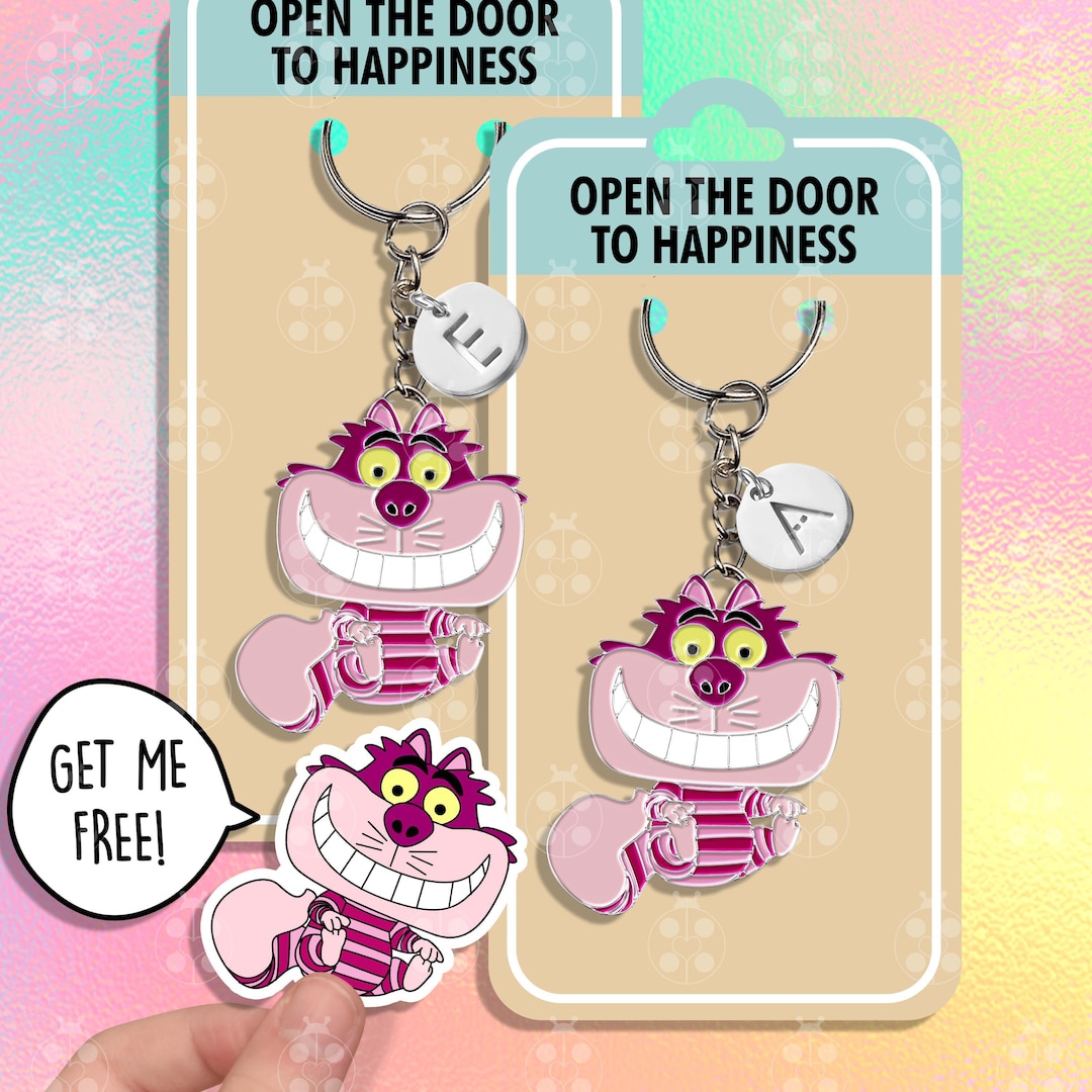Cheshire Cat Funny Keychain Gift Best Friends Keychains Wonderland ...