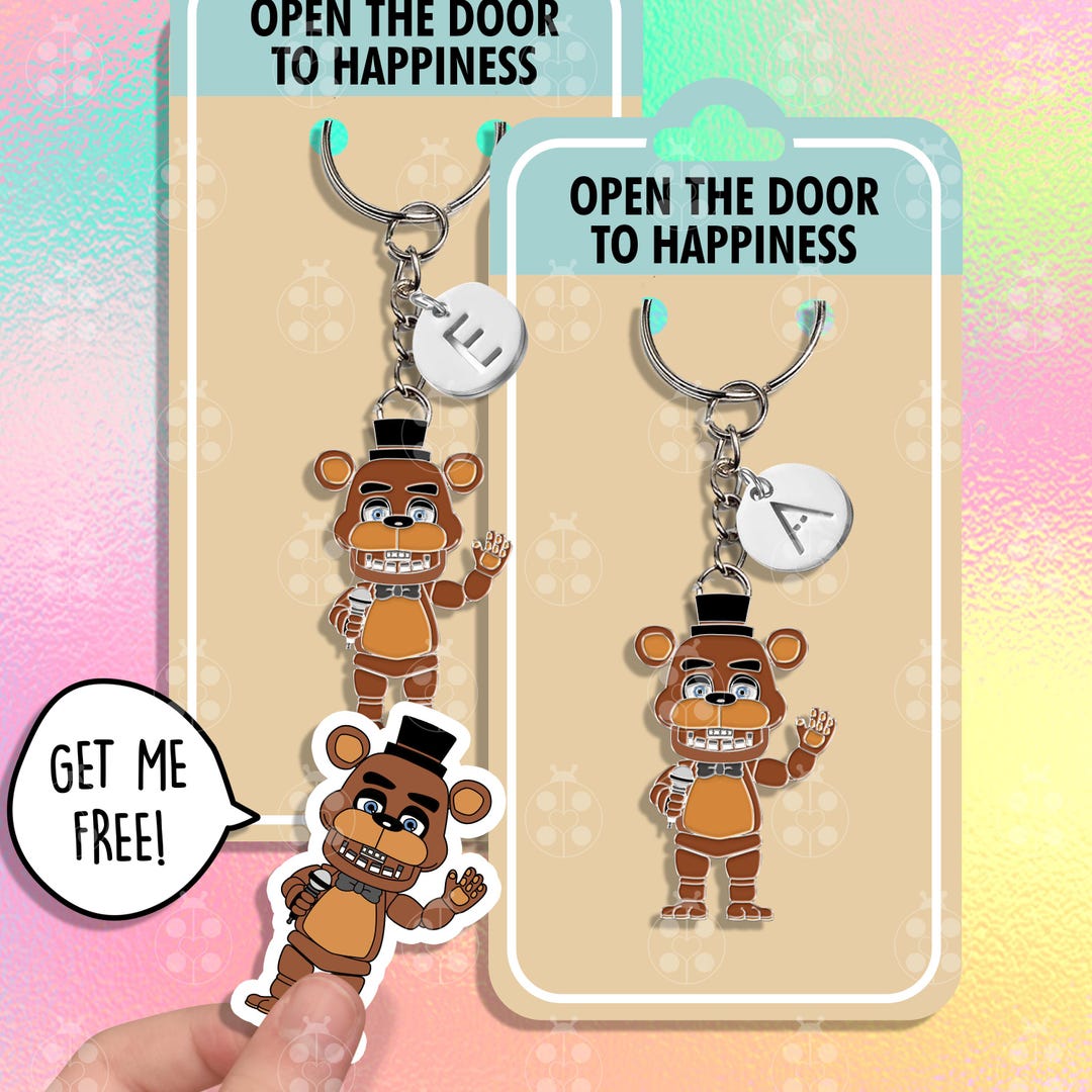 Freddy Fazbear Game Keychain Gift Best Friends Keychains Fnaf Funny ...
