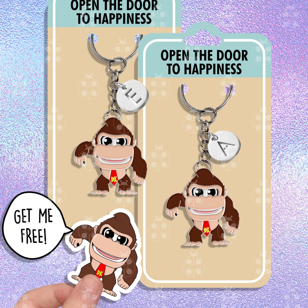 Donkey Kong Anime Keychain Gift Best Friends Keychains Super Mario ...