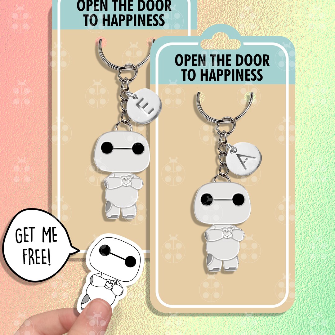 Baymax Anime Keychain Gift Best Friends Keychains Big Hero Funny ...