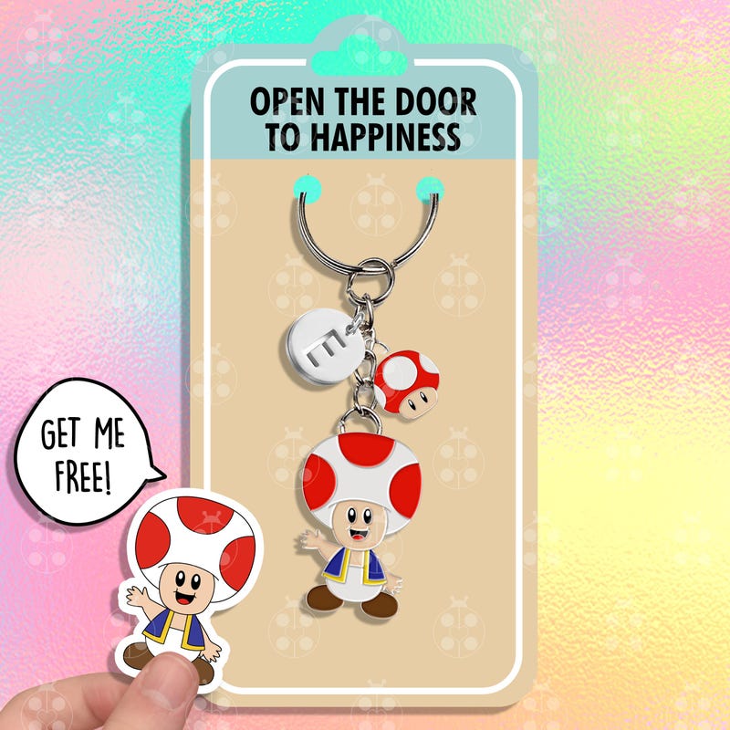 Super Mario Toad Lanyard - Etsy