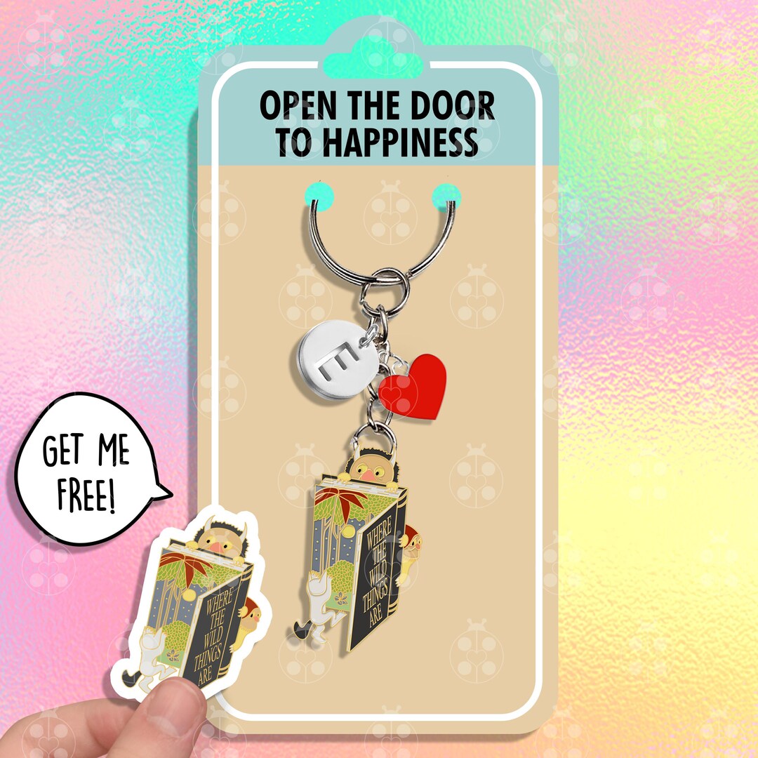 Where the Wild Things Are Book Keychains Gift Best Friends Keychains ...