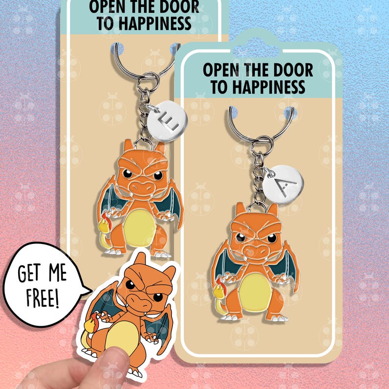 Charizard Anime Keychain Gift Best Friends Keychains Pocket Monster ...