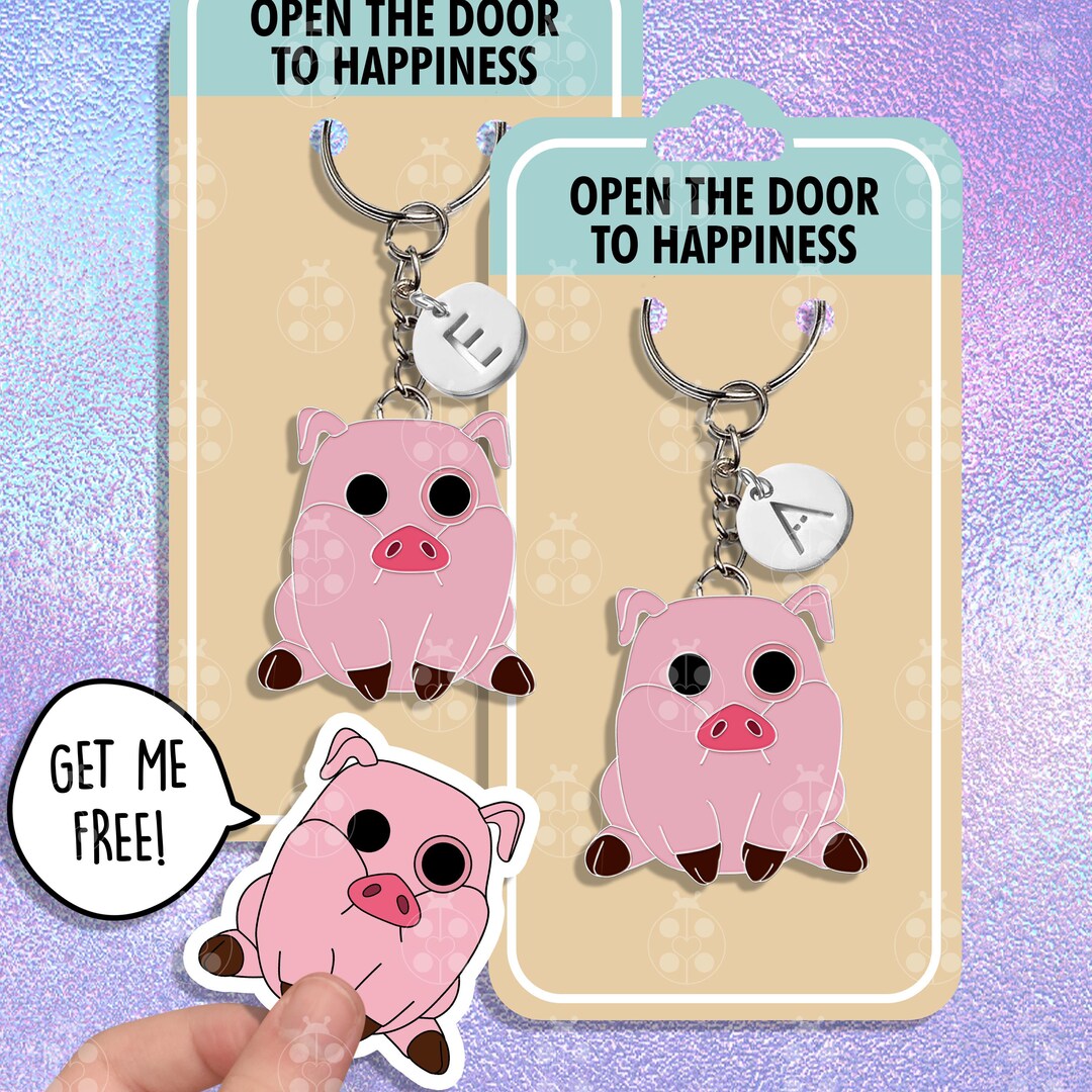 Waddles Anime Keychain Gift Best Friends Keychains Gravity Falls Funny ...