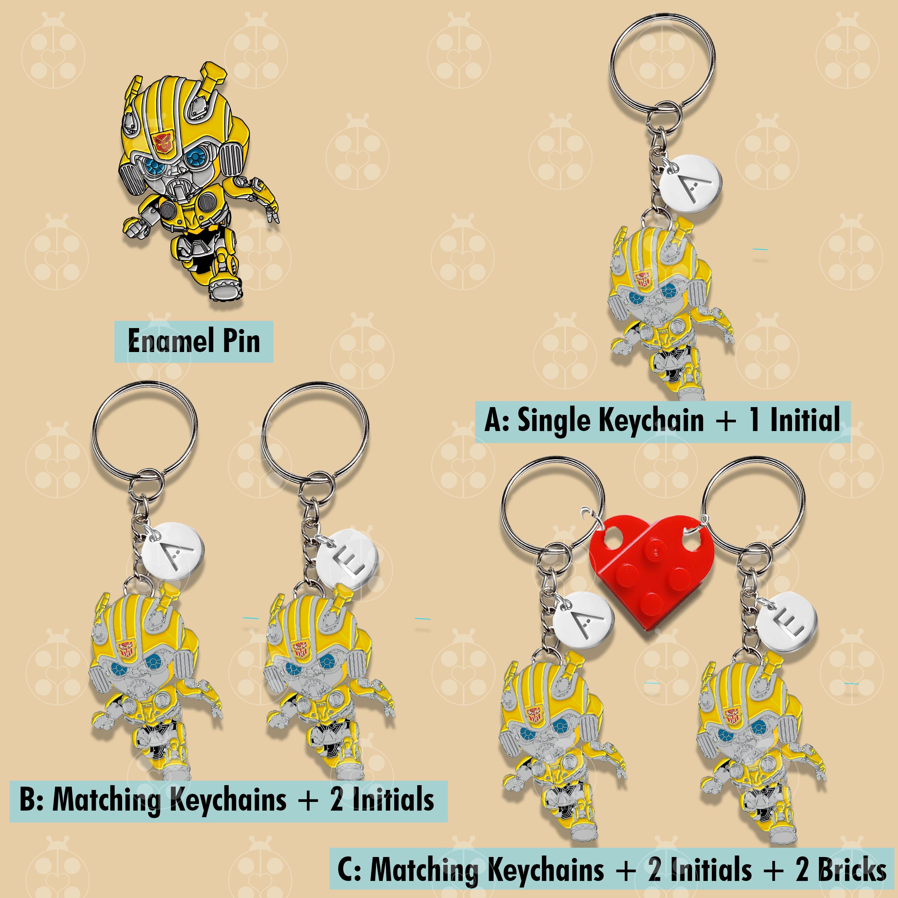 Bumblebee Anime Keychain Gift Best Friends Keychains Autobots Funny ...