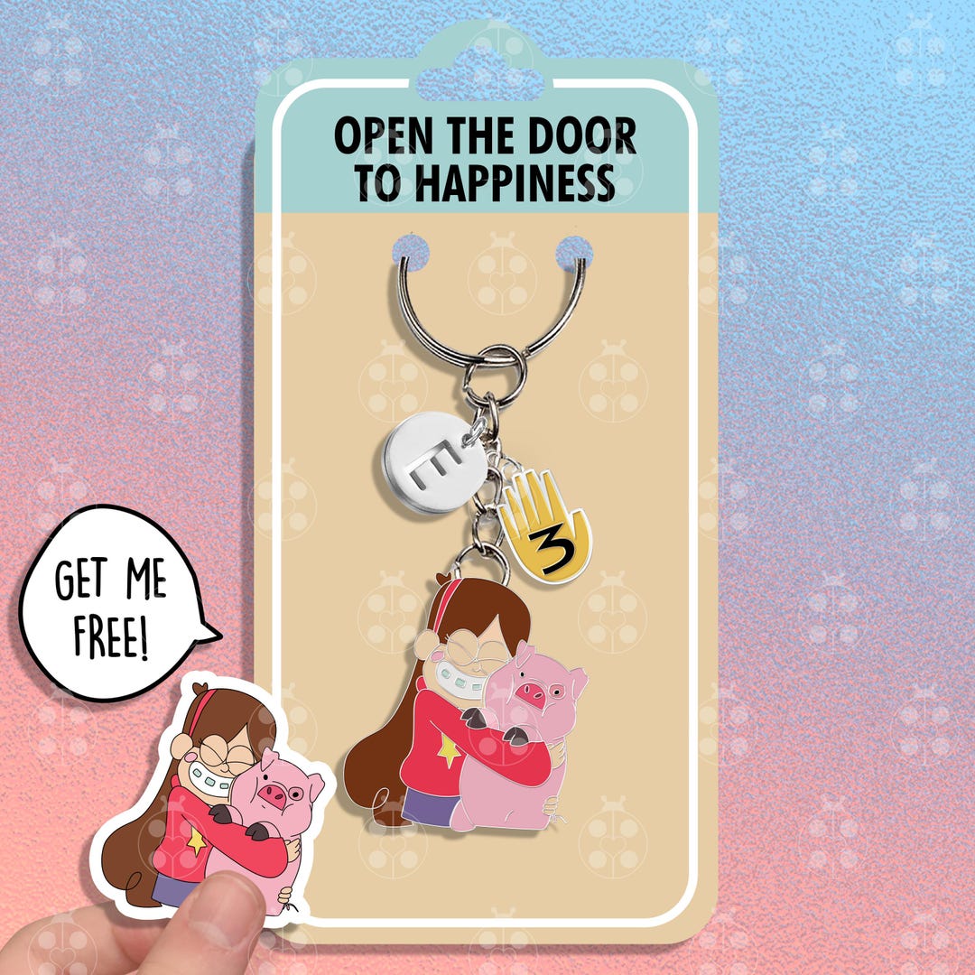 Waddles Anime Keychain Gift Best Friends Keychains Mabel Pines Funny ...