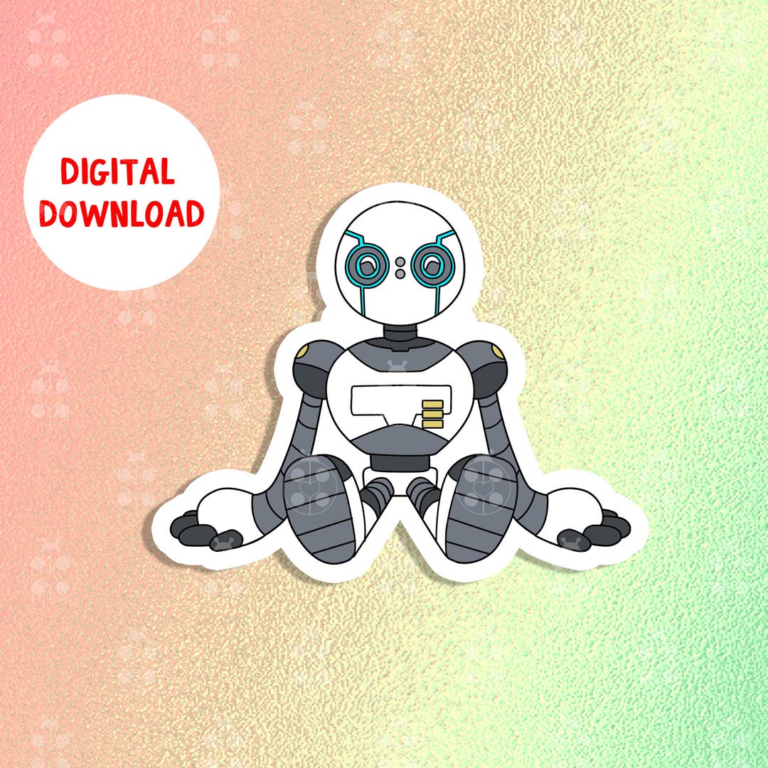 Wild Robot Anime Png Files for Sublimation Robot Movie Kawaii Png ...