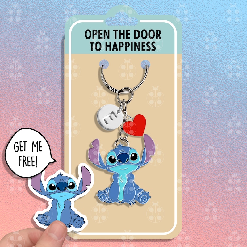 Matching Keychains Stitch - Etsy