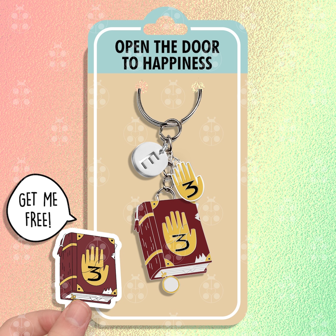 Journal Three Trendy Keychain Gift Best Friends Keychains Gravity Falls ...