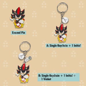 Shadow Hedgehog Game Keychain Gift Best Friends Keychains Game Hedgehog ...