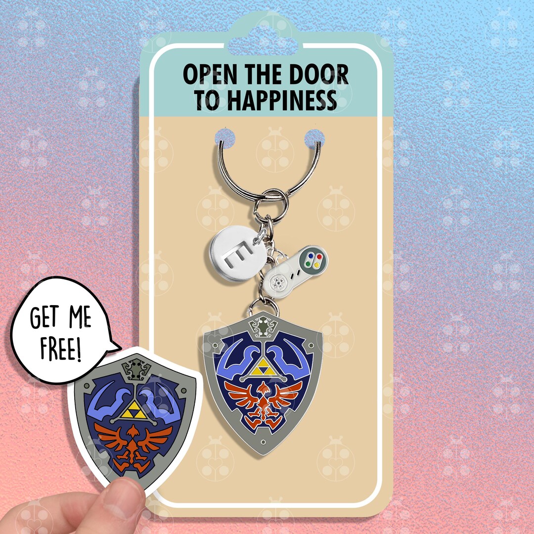 Hylian Shield Game Keychain Gift Best Friends Keychains Zelda Funny Keychains Matching Keychains ...