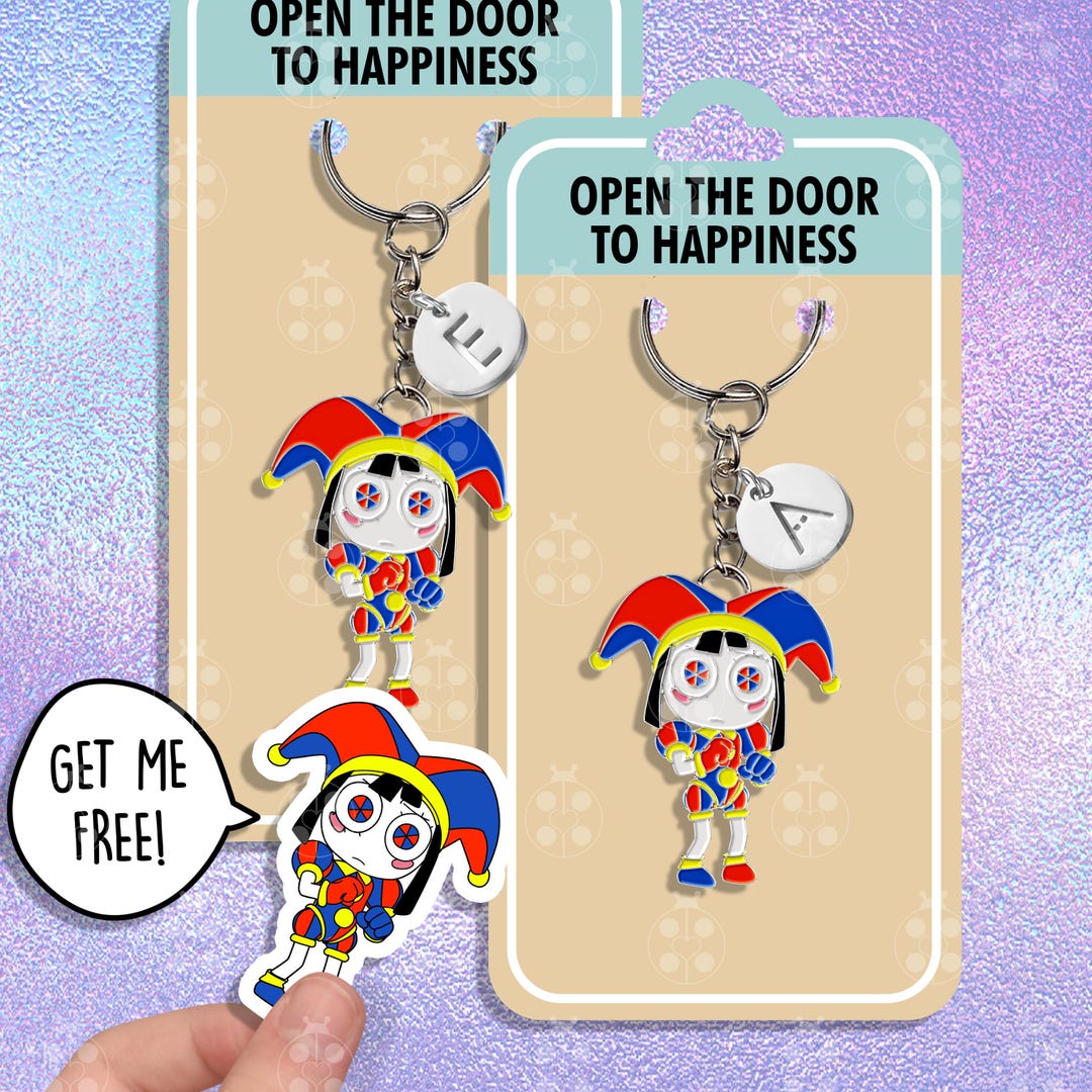 Pomni Anime Keychain Gift Best Friends Keychains Amazing Digital Circus ...