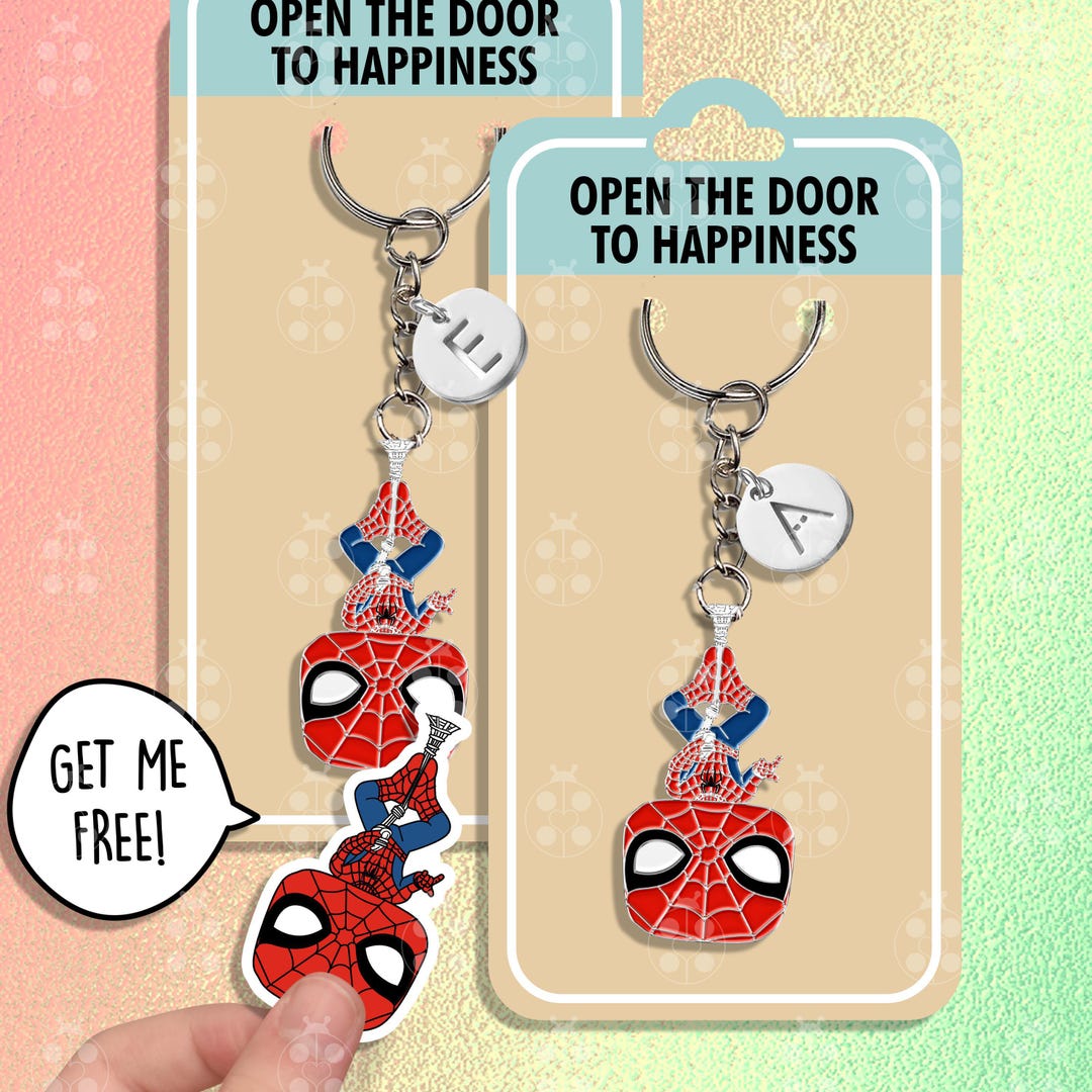 Spiderman Game Keychain Gift Best Friends Keychains Spiderman Superhero ...