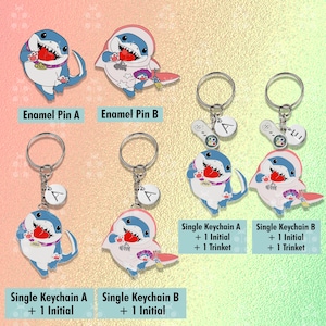 Jeff the Landshark Game Keychain Gift Best Friends Keychains ...