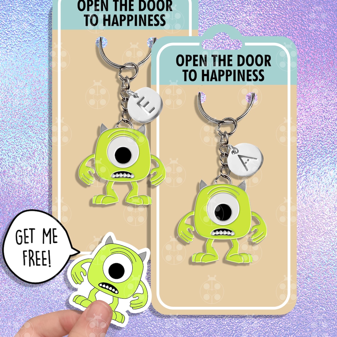 Mike Wazowski Anime Keychain Gift Best Friends Keychains Monsters Inc ...