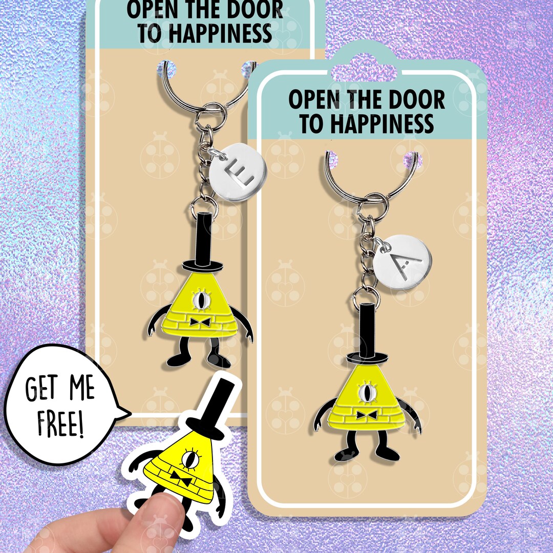Bill Cipher Cute Keychain Gift Best Friends Keychains Gravity Falls ...