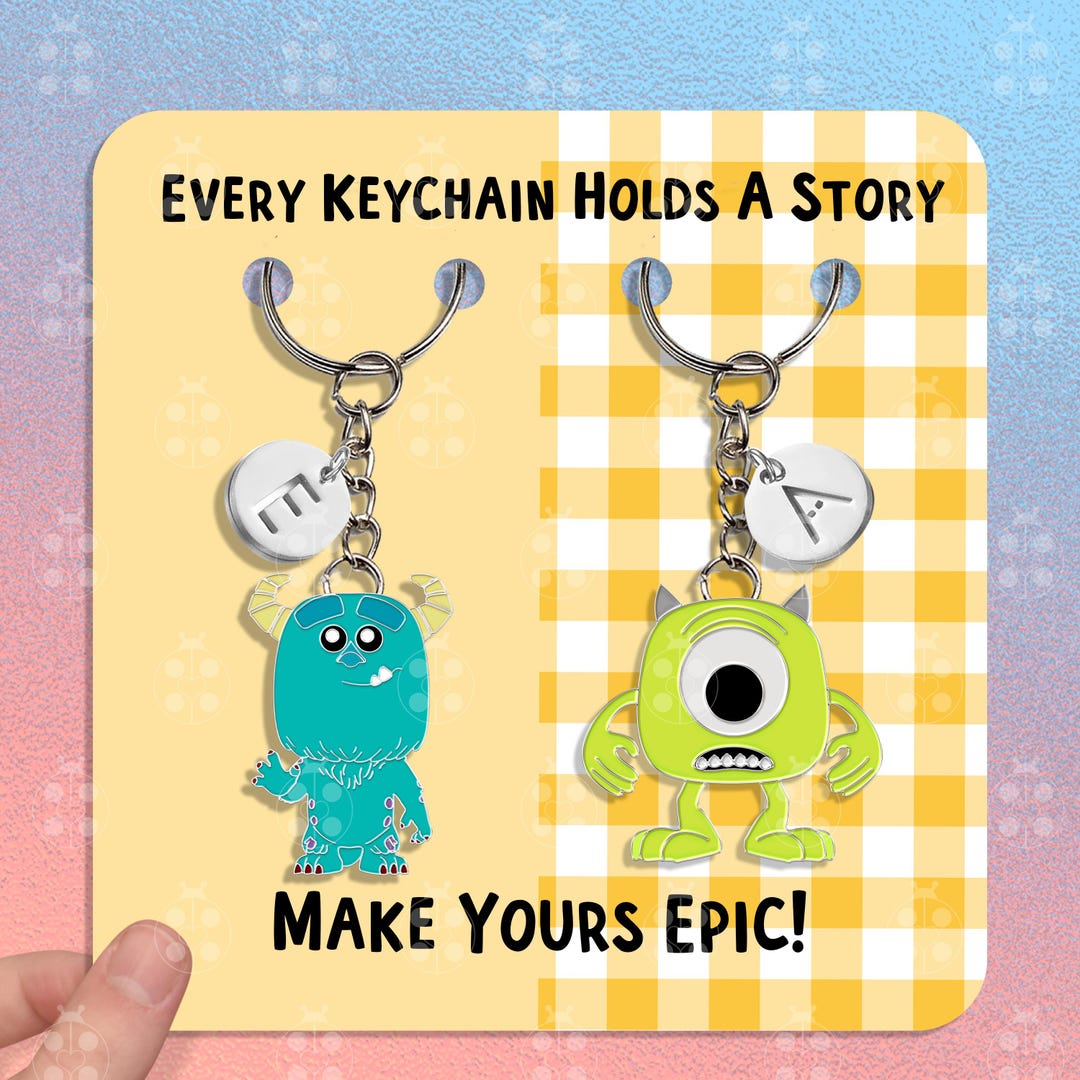 Monsters Inc Sully Anime Keychain Gift Best Friends Keychains Mike ...