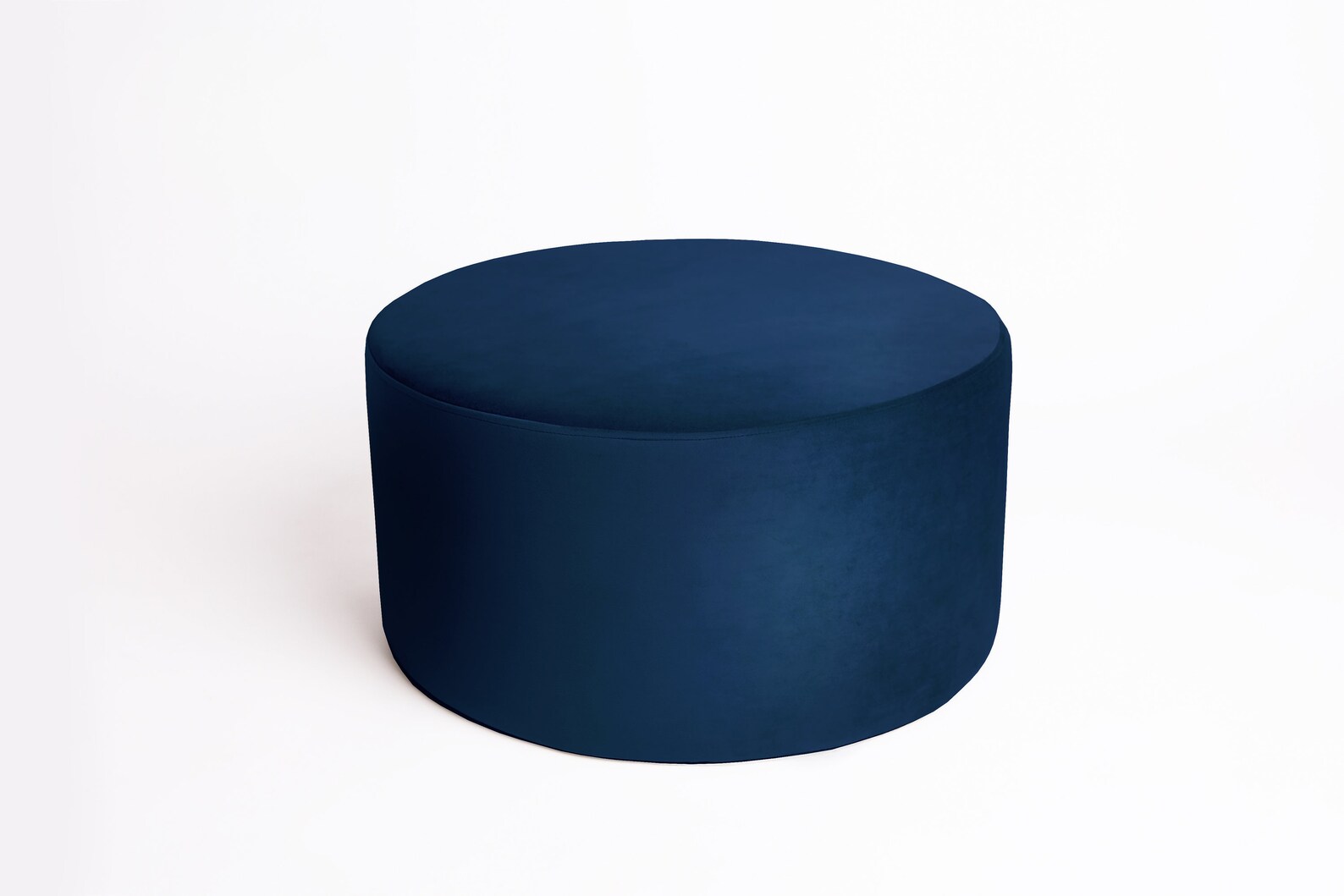 Dark Navy Blue Pouf, Unique Velvet Ottoman. - Etsy
