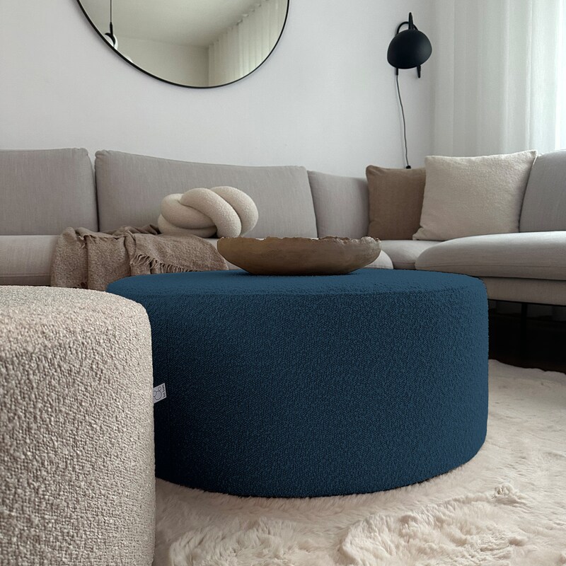 Navy Blue Pouf - Etsy