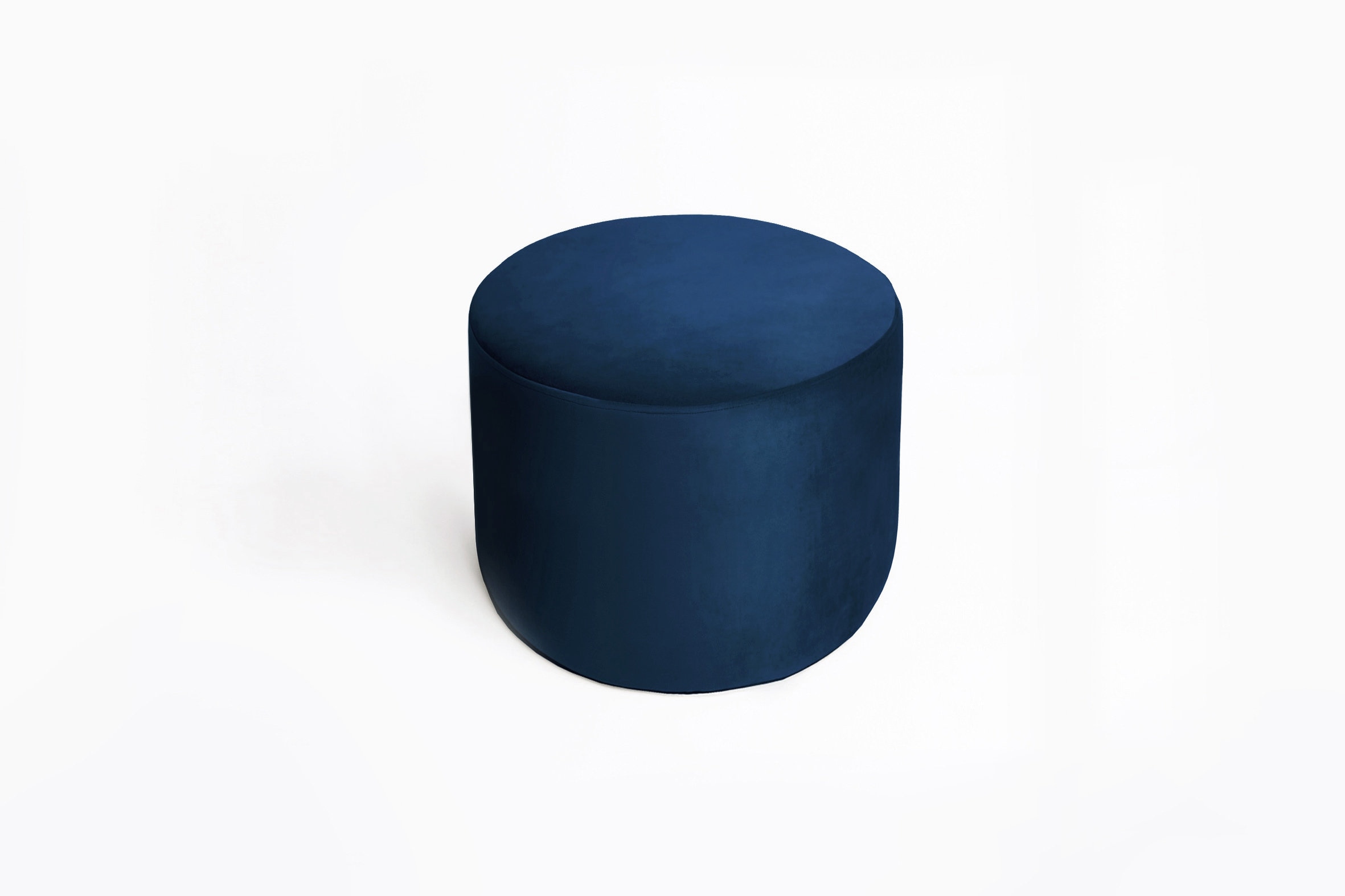 Dark Navy Blue Pouf, Unique Velvet Ottoman. - Etsy