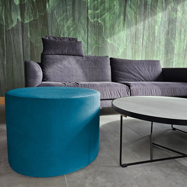 Turquoise Pouf - Etsy