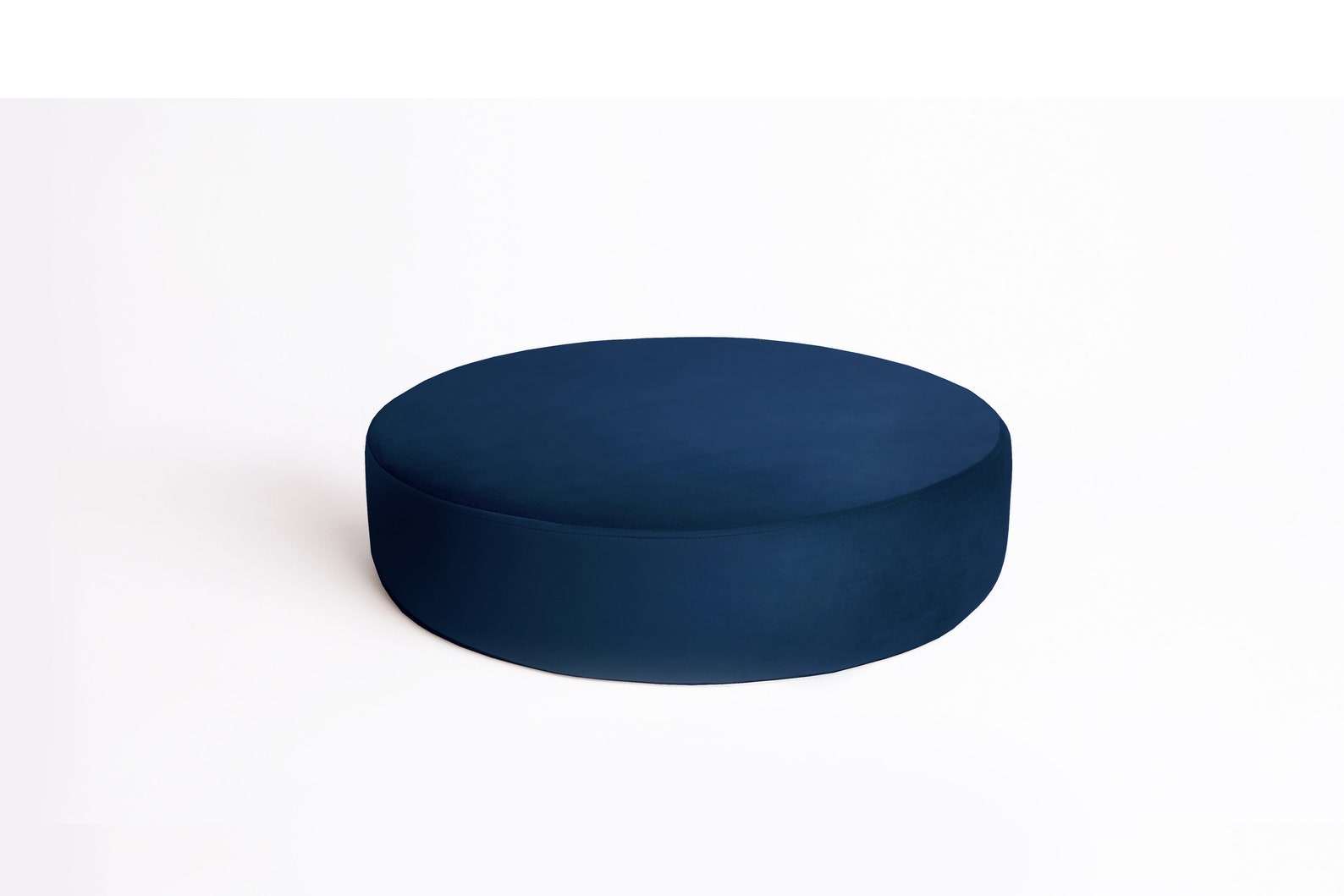 Dark Navy Blue Pouf, Unique Velvet Ottoman. - Etsy