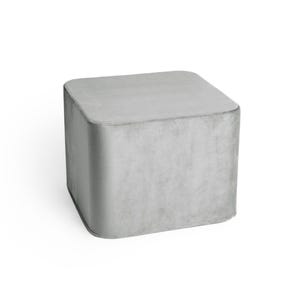 MINIMALIST SQUARE POUF, Grey Velvet Ottoman. - Etsy