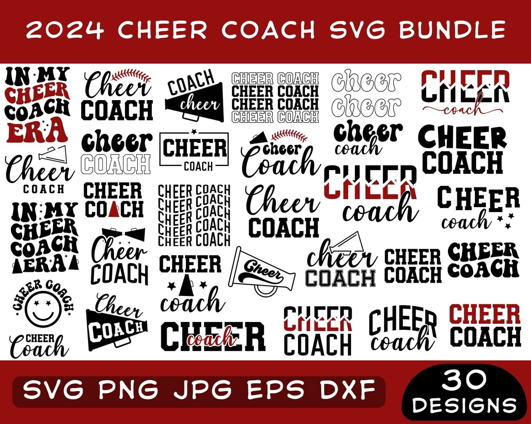 Cheer Coach SVG Bundle: Cheerleading Designs (digital Download) - Etsy