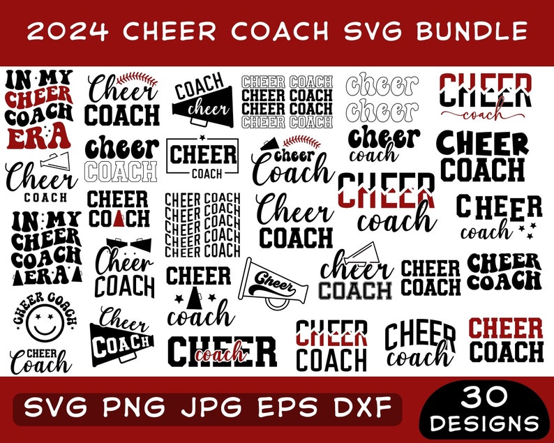Cheer Coach SVG Bundle: Cheerleading Designs (digital Download) - Etsy