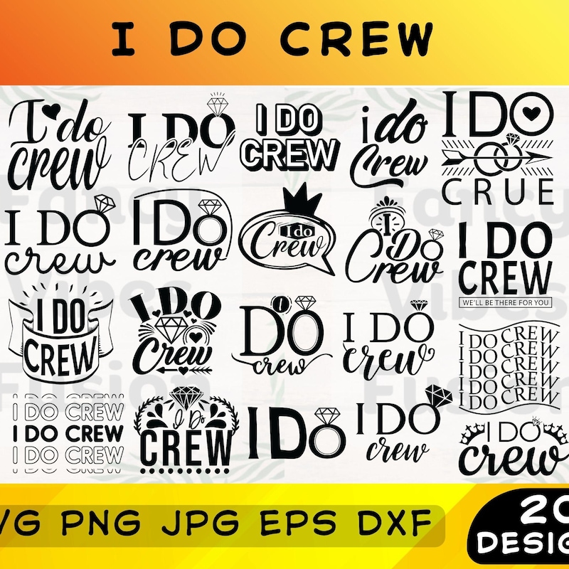 Bridesmaid I Do Crew Svg - Etsy UK
