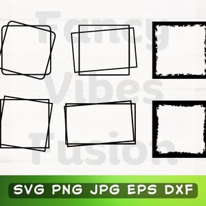 Floral Frame Border SVG Bundle: Decorative Ornament Elements (digital ...