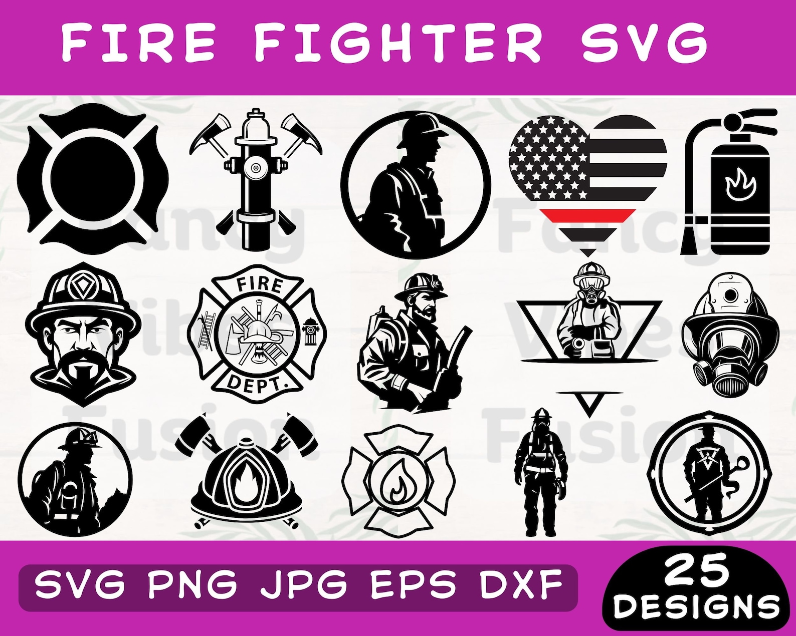 Fire Fighter Svg, Firefighter Svg Bundle, Firefighter Png, Fire ...