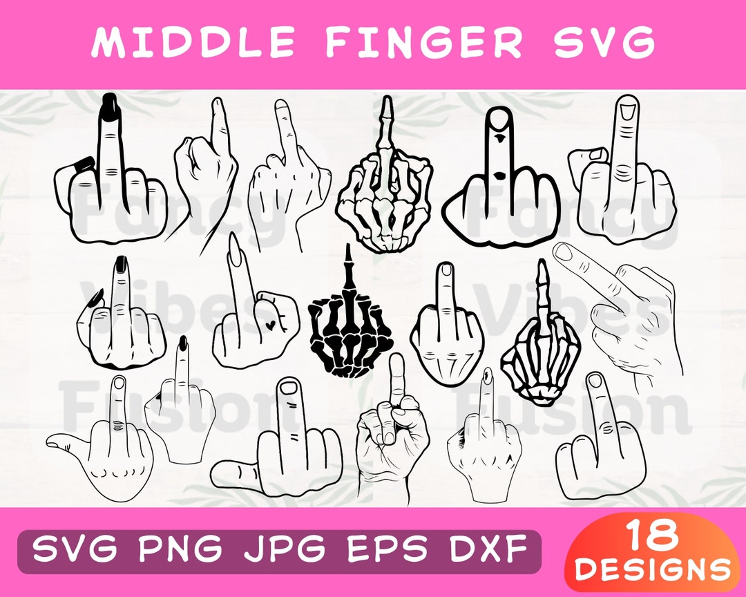 Middle Finger Svg, Middle Finger Png, Skeleton Middle Finger, Rude ...