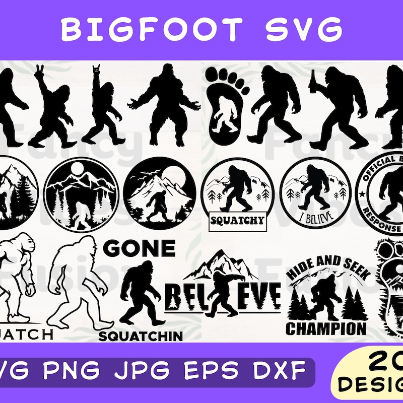 Sasquatch Camping Svg - Etsy