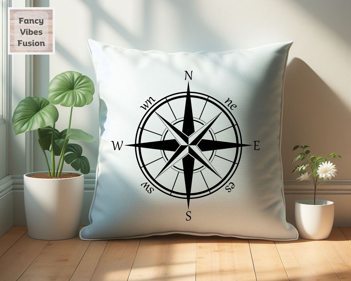 Compass Svg, Anchor Svg, Engraved Compass, Cruise Svg, , Compass Rose ...