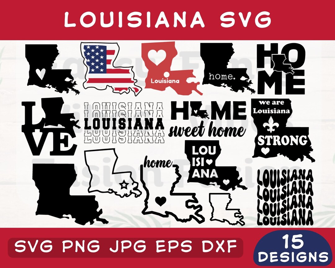Louisiana Svg, Louisiana Svg Bundle, Louisiana Sweatshirt, Louisiana ...