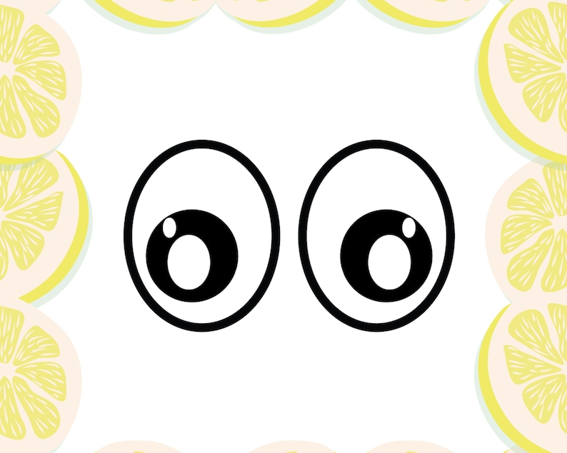 Comic Book Eyes SVG Bundle: Cartoon Emoji, Eyelashes (digital Download ...