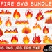 Fire Svg Bundle, Fire Png, Fire Flames Svg, Fire Clipart, Fire Flames ...