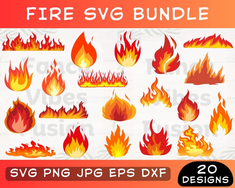 Fire Svg Bundle, Fire Png, Fire Flames Svg, Fire Clipart, Fire Flames ...