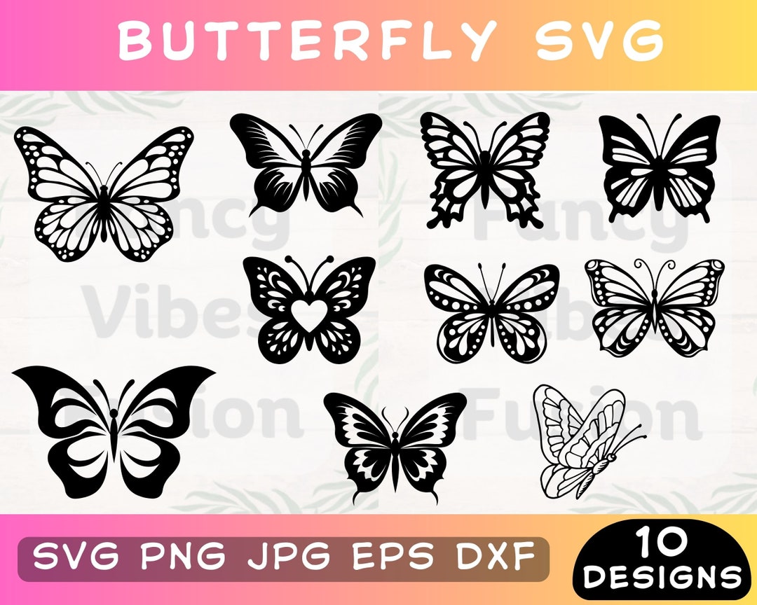Butterfly Svg, Butterfly Bundle Svg, Butterfly Clipart, Butterflies Svg ...